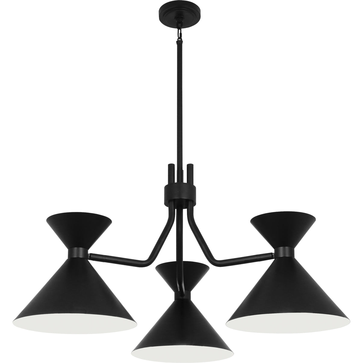 ROBERT ABBEY CINCH CHANDELIER – Chandelier Light in MATTE BLACK